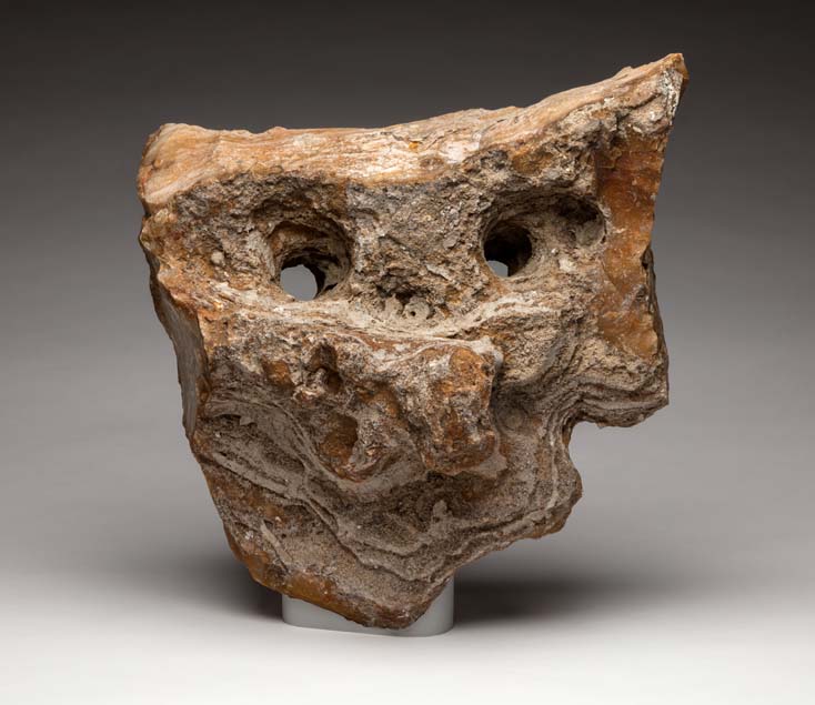 Artist Unknown : Neanderthal figure stone, Fontmaure, France