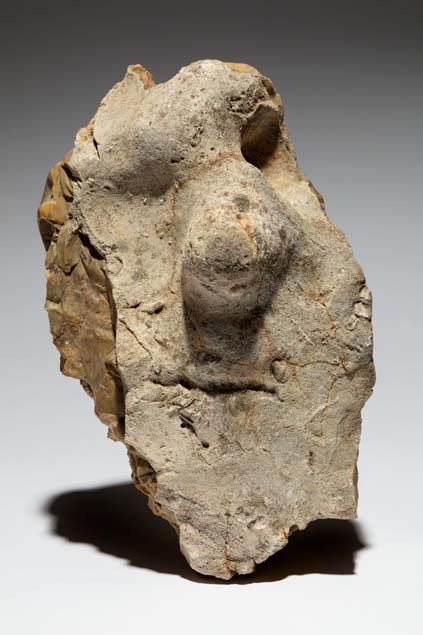Artist Unknown : Neanderthal figure stone, Fontmaure, France